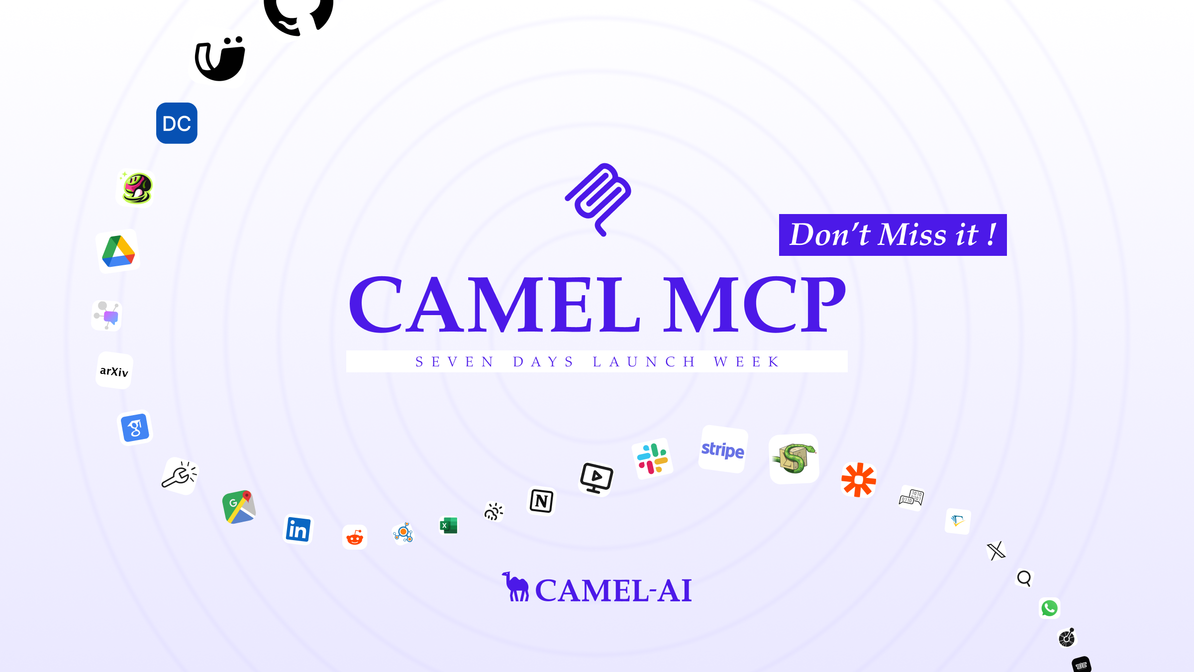 CAMEL-AI MCP Hub – Official MCP Servers & Integrations